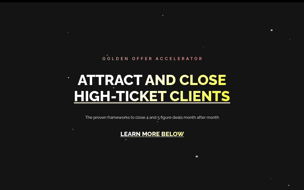 Golden Offer Accelerator